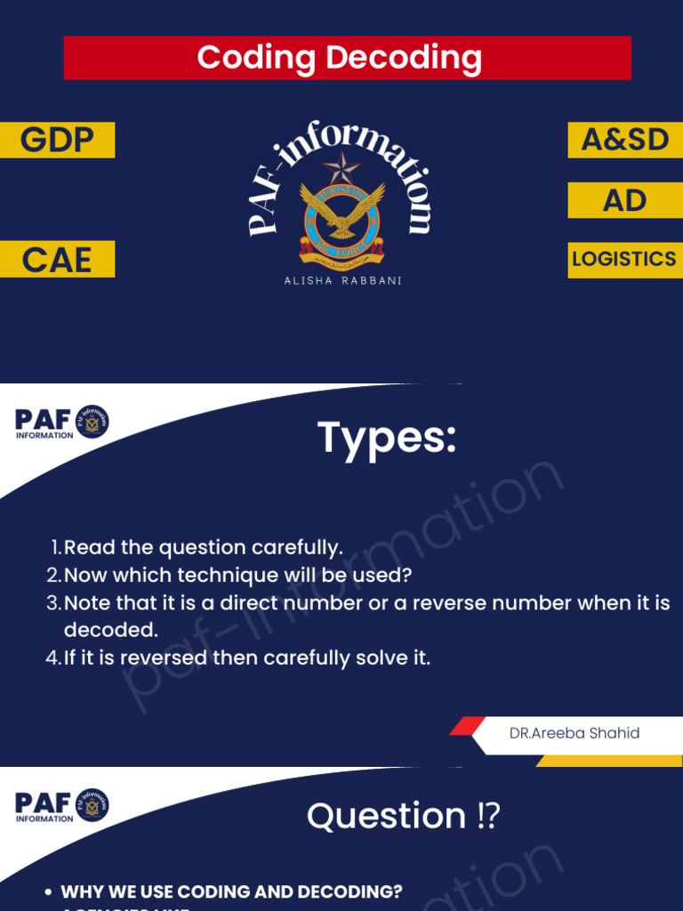 Coding Decoding, Batch 7 - 20240626 - 191629 - 0000 | PDF | Information ...
