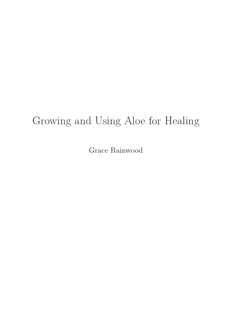 Healing Benefits of Aloe Vera | PDF | Topical Medication | Pest (Organism)