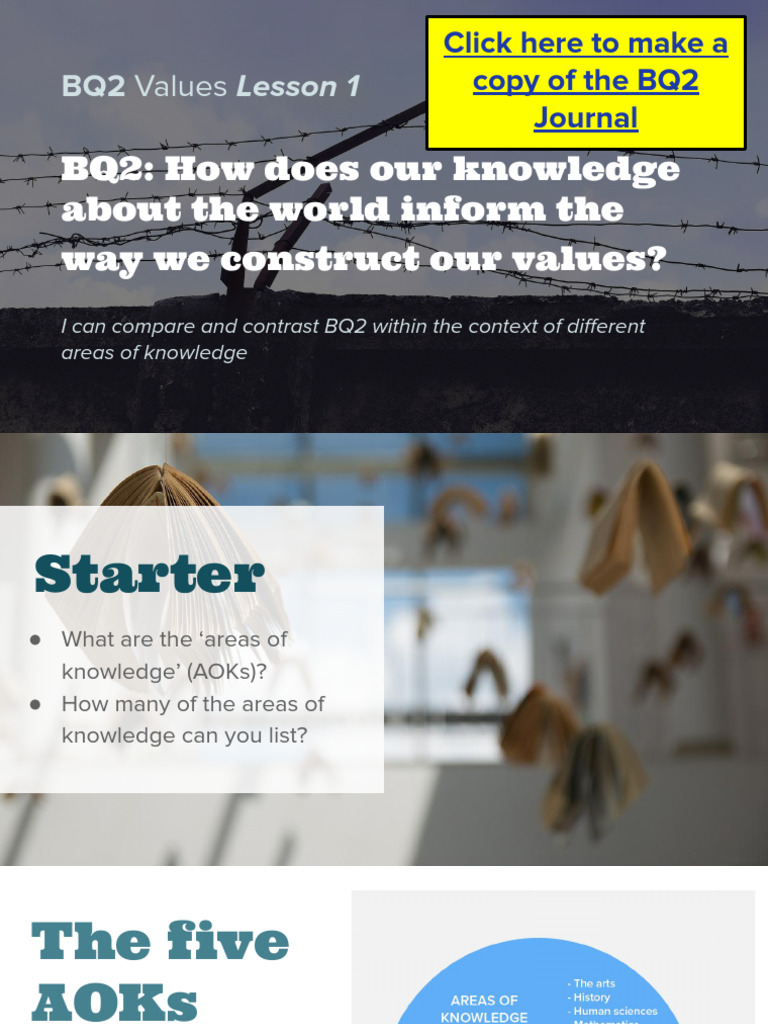 2.1 Introduction To BQ2 The Five AOKs | PDF | Knowledge | Science