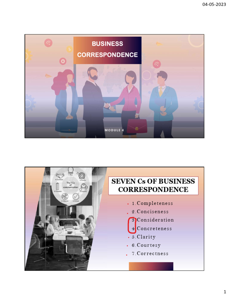 Business Correspondence | PDF