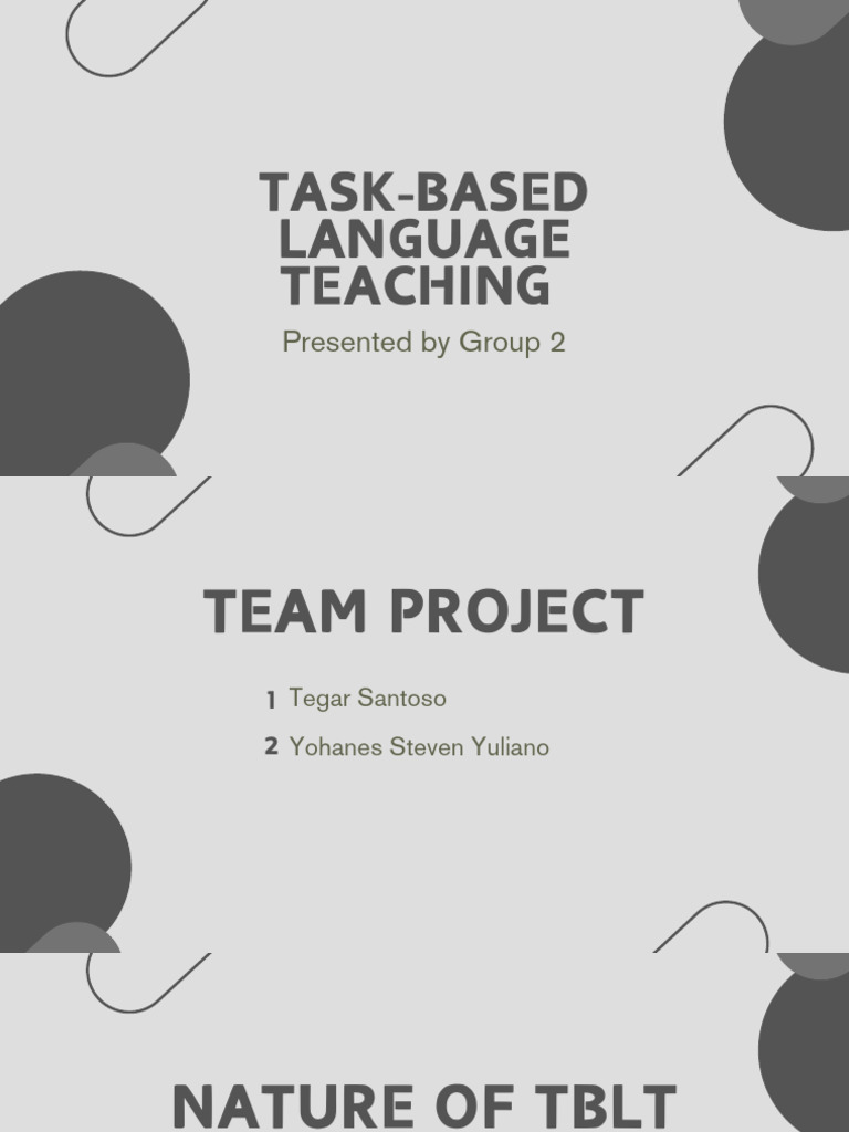 Task-Based Language Teaching | PDF | Learning | Pedagogy