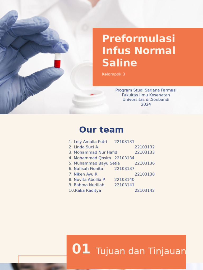 Kelompok 3 FTS Infus Normal Saline | PDF