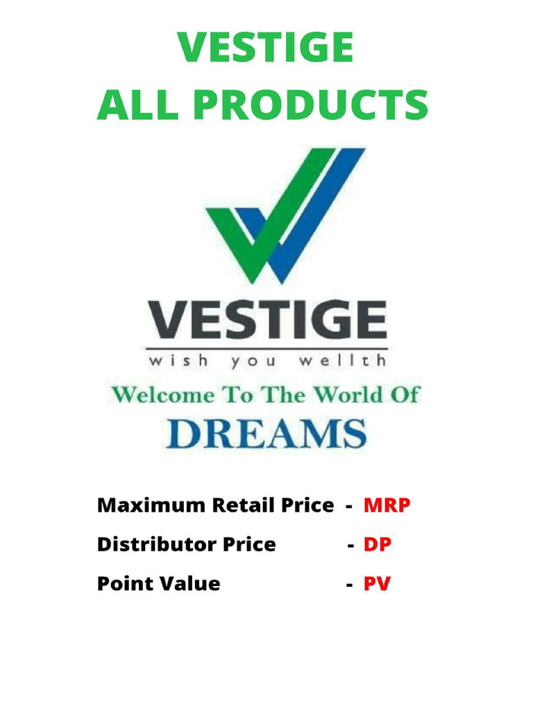 Vestige All Products | PDF