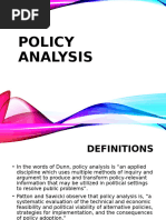 Policy Analysis Models | PDF | Policy Analysis | Policy