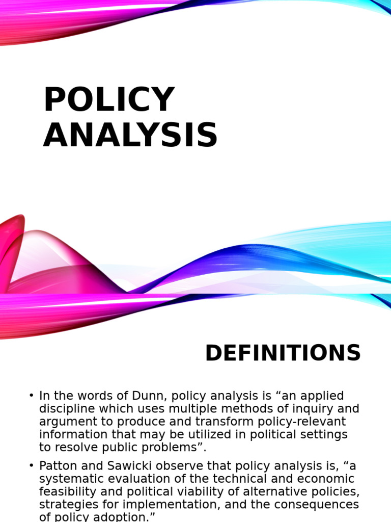 Comprehensive Guide to Policy Analysis | PDF | Policy Analysis | Policy