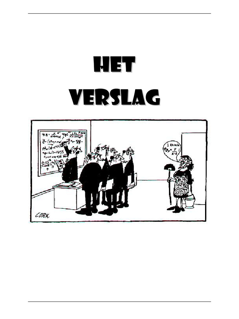 Het Verslag Handleiding | PDF