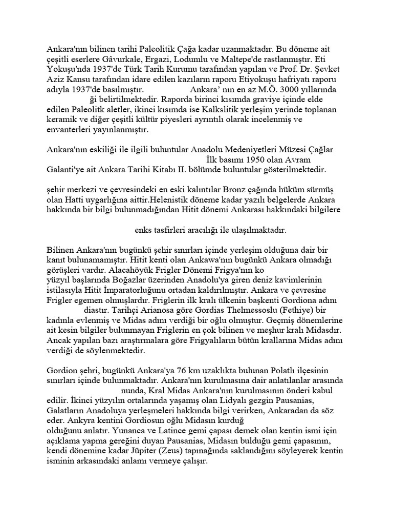 Ankara Tarihi | PDF