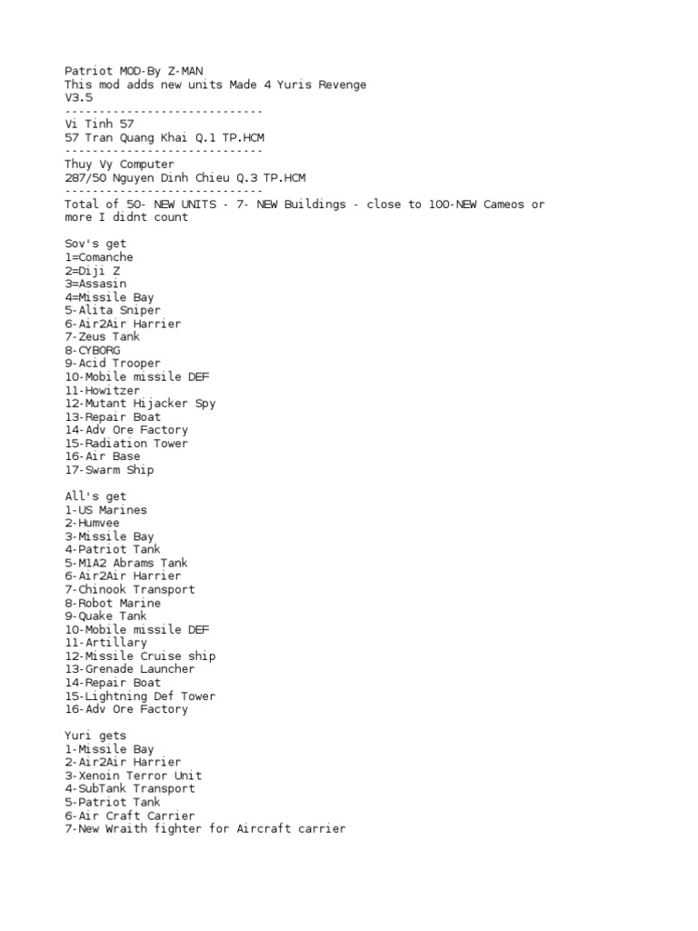 Readme Patriot | PDF