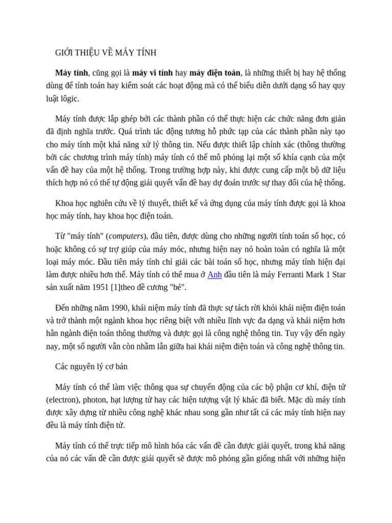 Introduce Computer | PDF