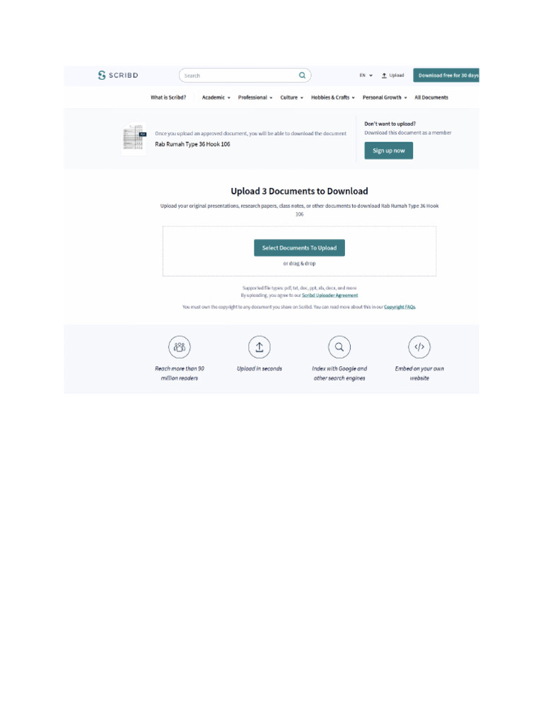 Upload Document On Scribd | PDF