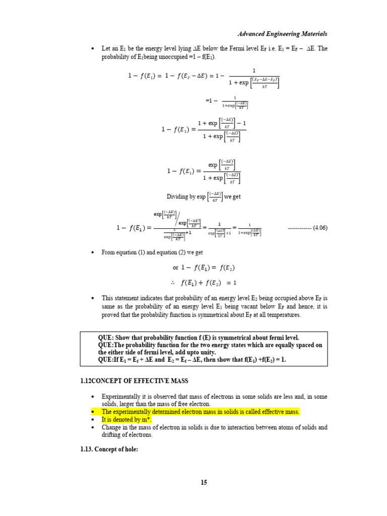 Fermi Level and Semiconductor Concepts | PDF | Semiconductors | Doping ...