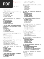 Quiz Bee in Araling Panlipunan (Grade 6) - Quizizz | PDF