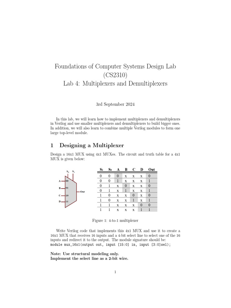 CS2300_Lab4 | PDF | Electrical Circuits | Computer Science