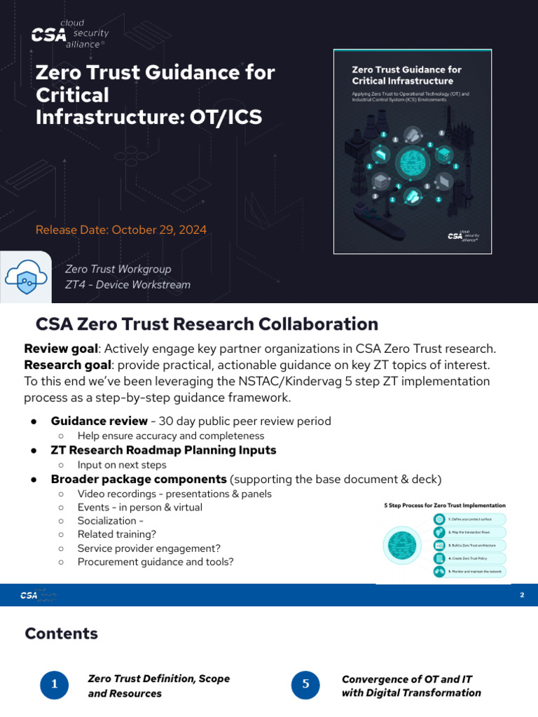Zero Trust Guidance For Critical Infrastructure - OT - ICS ...