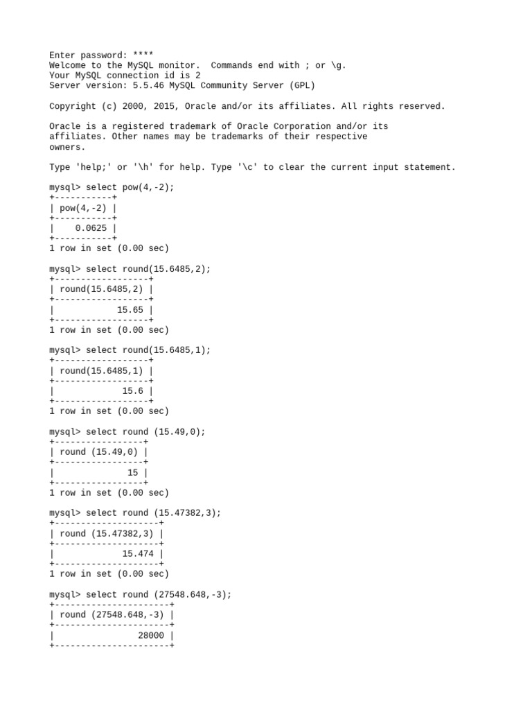 sql func | PDF | My Sql | Information Technology Management