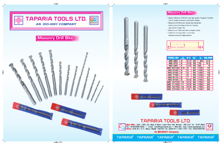 masonry_drill_bits | PDF