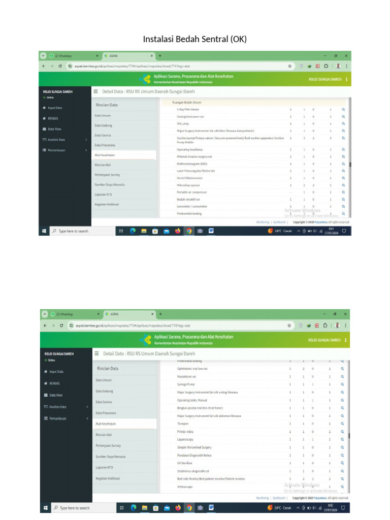 Instalasi Bedah Sentral | PDF
