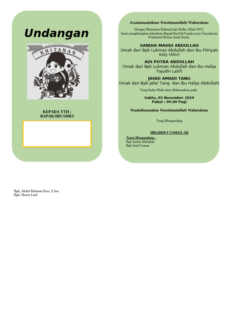 UNDANGAN | PDF