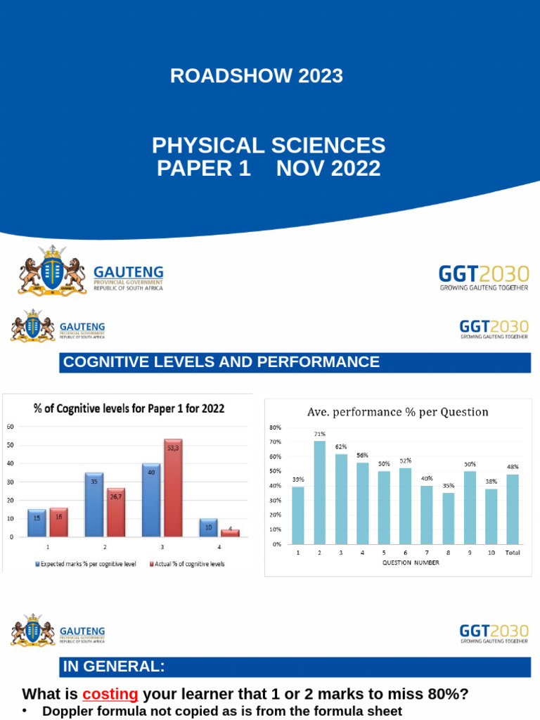 ROADSHOW For 2023 PS Paper 1 FINAL | PDF | Force | Electrical ...