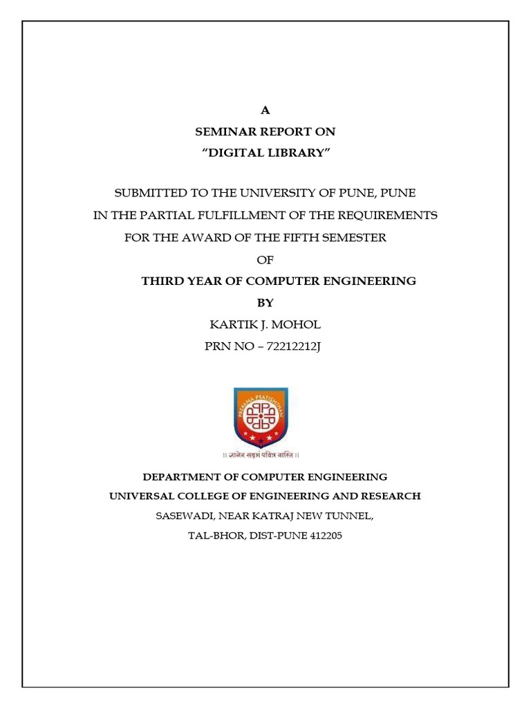 Digital Library | PDF | Digital Library | Libraries