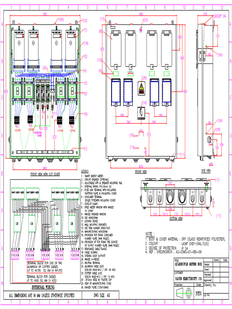 Quadruple Meter Box Connection Arrangements | PDF