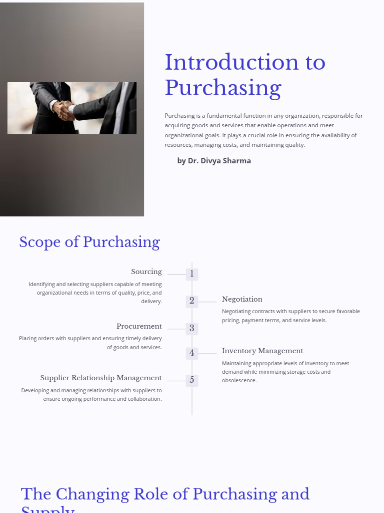 PVM Ppt-1 | PDF | Supply Chain | Procurement