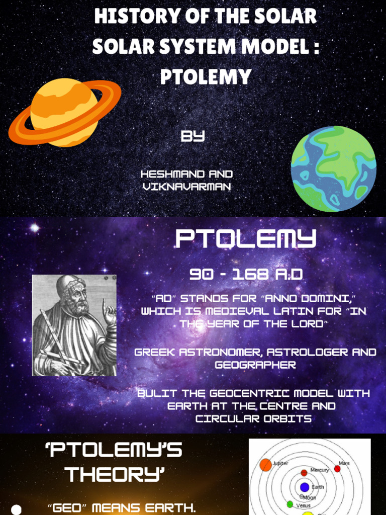 Ptolemy's Geocentric Solar System Model | PDF | Art | Science & Mathematics