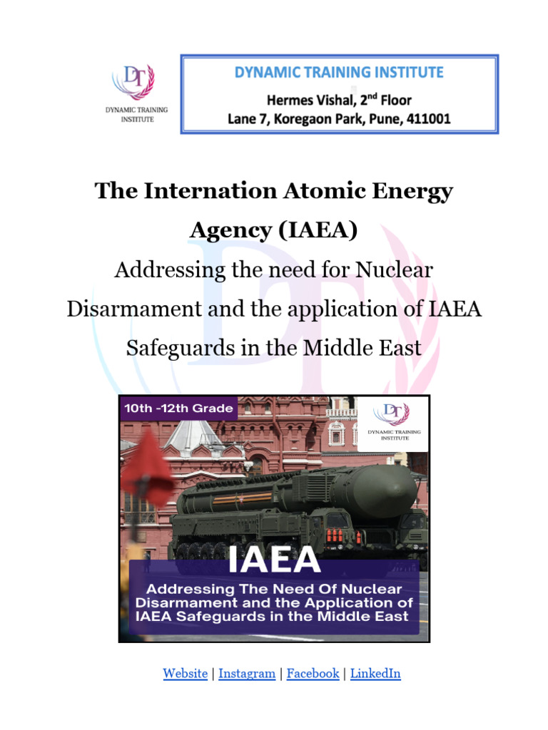 IAEA - Study Guide - Dynamic Training MUN 2023 | PDF | Nuclear ...