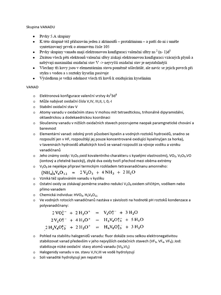 Skupina VANADU | PDF
