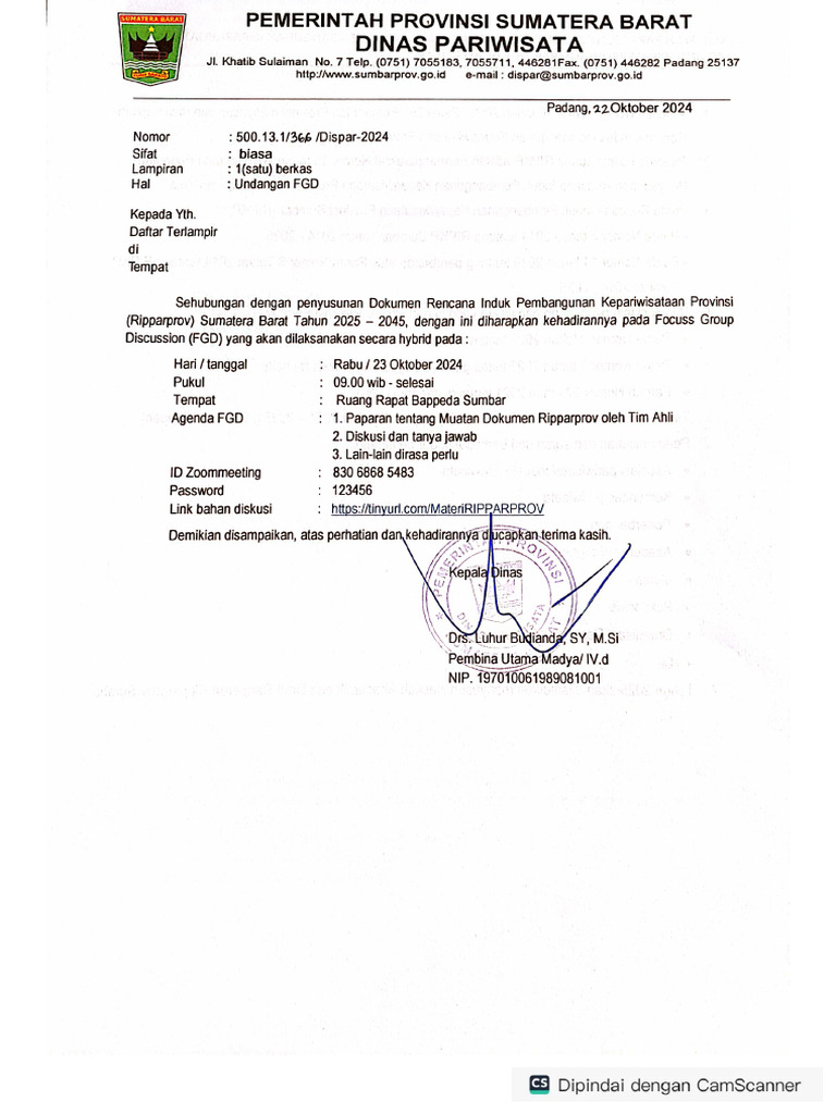 Undangan FGD | PDF