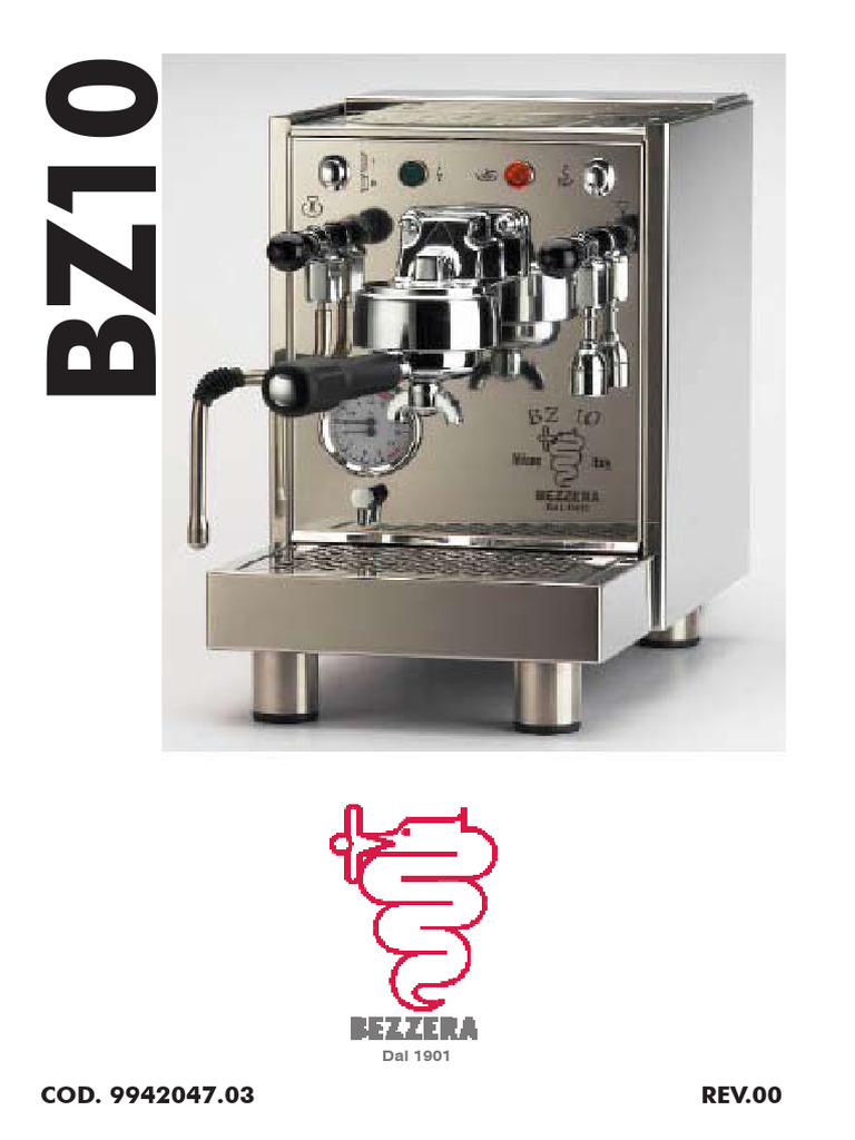 Bezzera BZ10 Manual | PDF | Tap (Valve) | Hydraulics