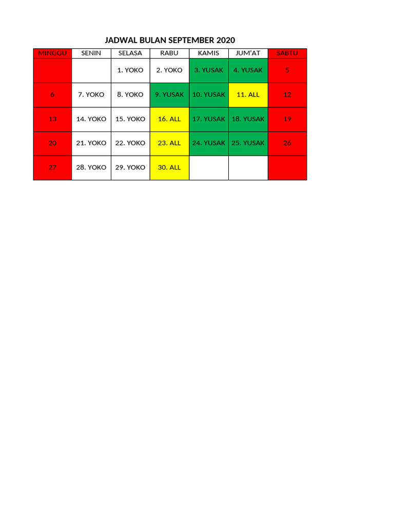 Jadwal shift | PDF