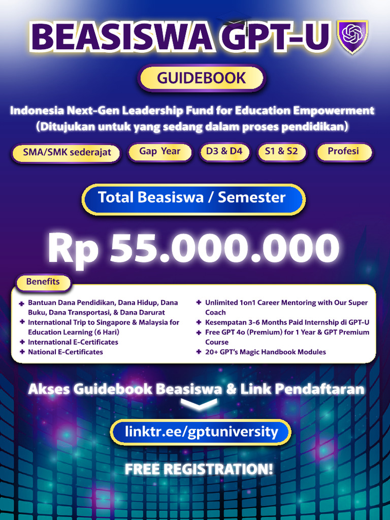 Beasiswa Gpt-U Guidebook | PDF | Bisnis | Ilmu Sosial