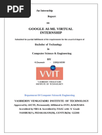Internship Report Google AI-ML | PDF | Artificial Intelligence ...