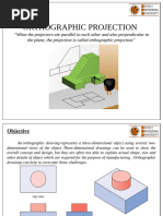 First and Third Angle Projection | PDF | Geometry | Technical Drawing