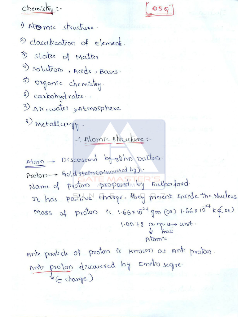 Chemistry Class Notes | PDF | Home & Garden
