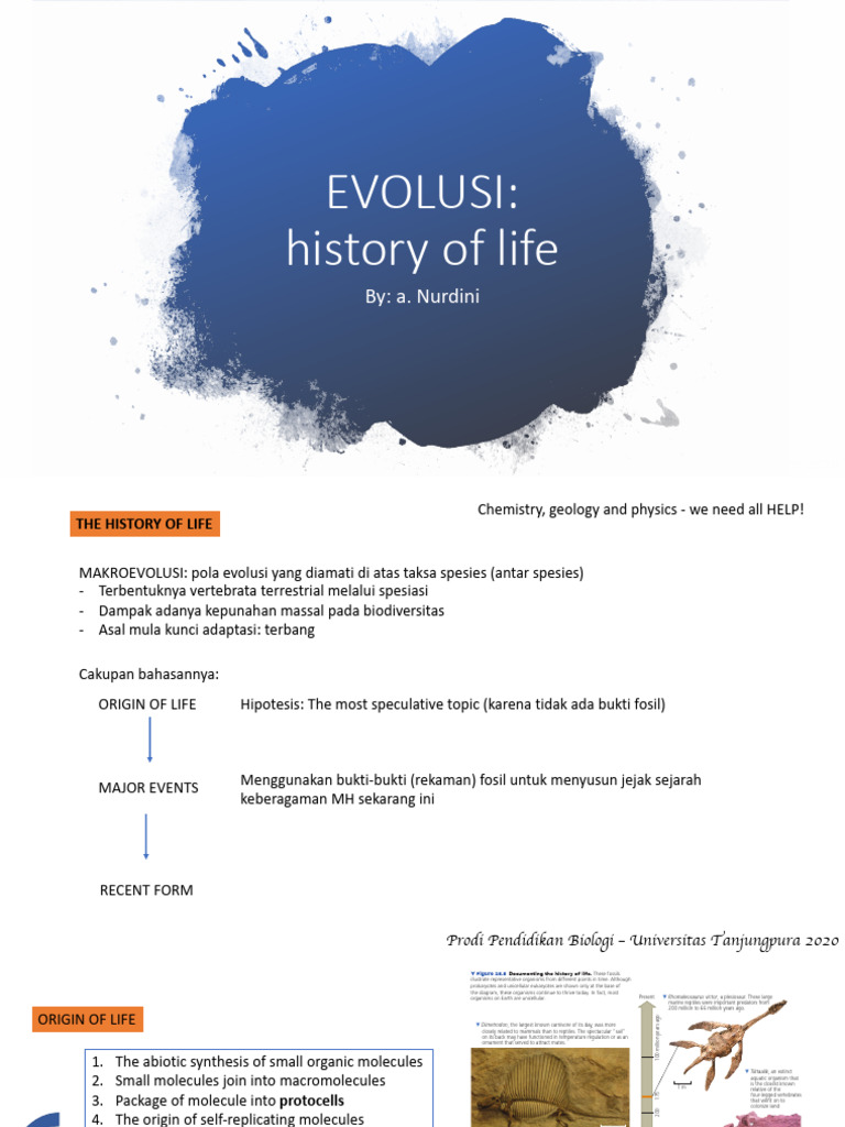Evolusi-Sejarah kehidupan | PDF | Macromolecules | Abiogenesis