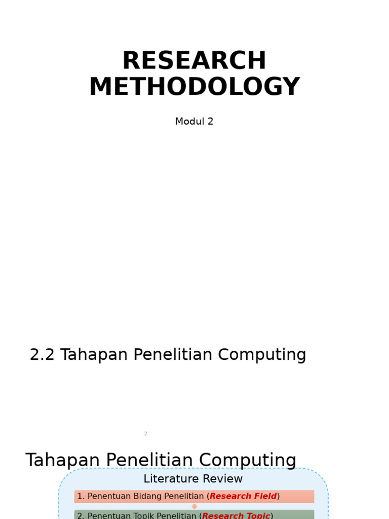 Research Methodology 2 v2 | PDF | Komputer