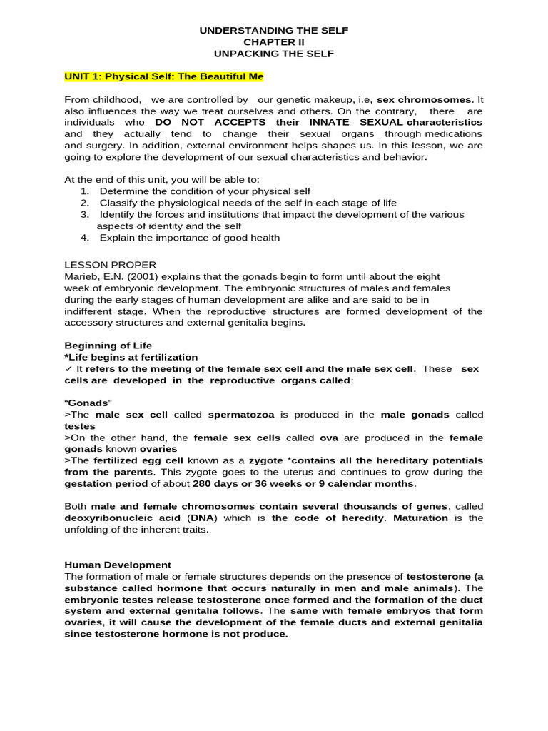 UTS-Chapter-2-P - Se - M - SP Self | PDF | Jewish Holidays | Sex