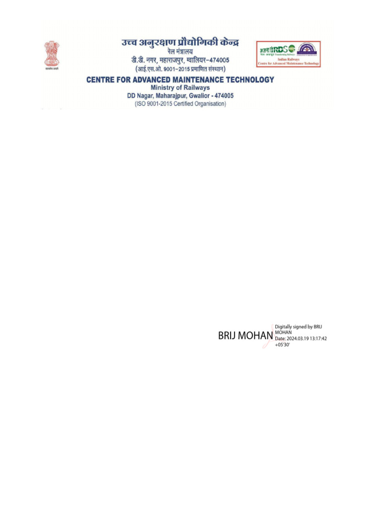 4th Correction Slip of LHB Maintenance Manual Dated 19.03.2024 | PDF ...