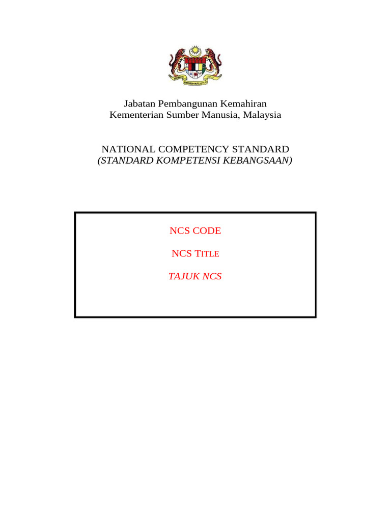 NCS_Template_BI_2021 (kosong)_updated2022 | PDF