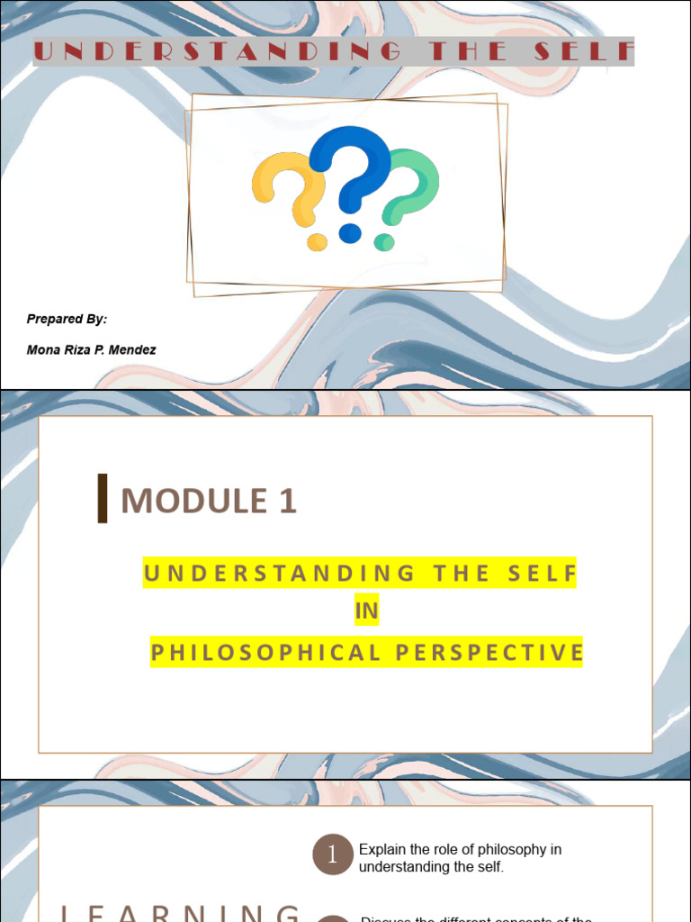 GE1 Module-1 | PDF | Philosophy Of Self | Soul