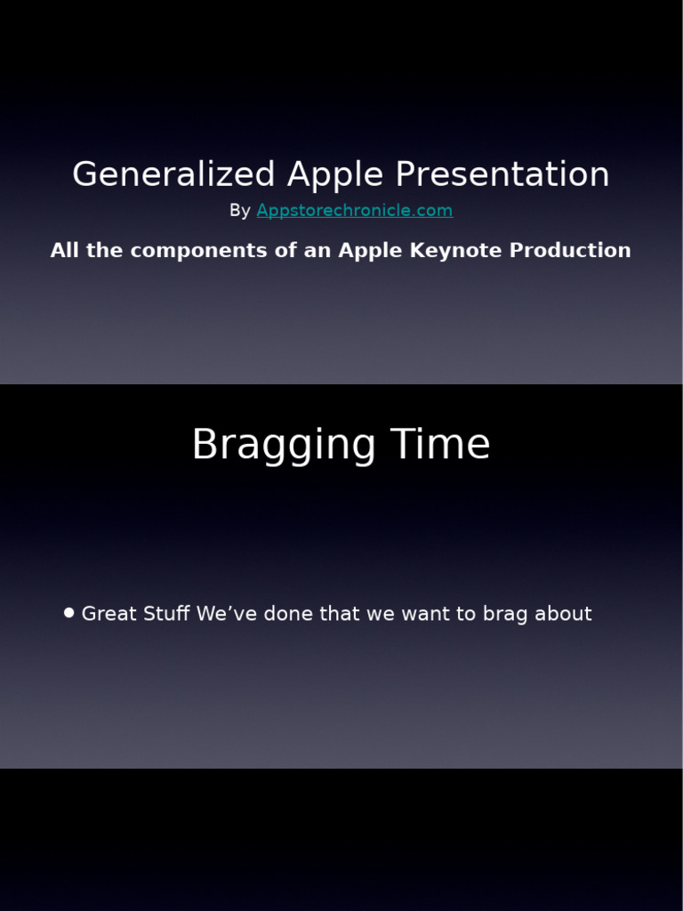 Apple Steve Jobs Keynote | PDF | Business | Computers