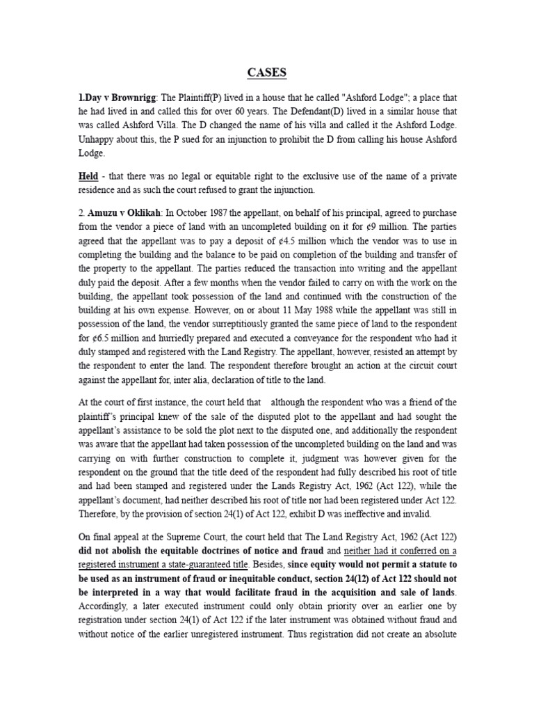 Selected Cases On Equity | PDF | Misrepresentation | Foreclosure