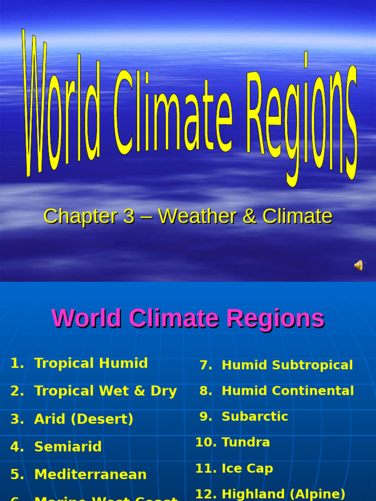 World Climates Powerpoint Presentation | PDF | Rain | Precipitation