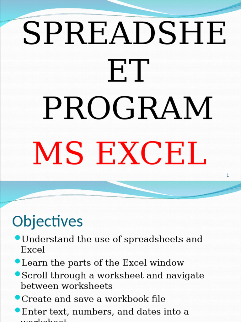 MS Excel Software App | PDF | Spreadsheet | Microsoft Excel