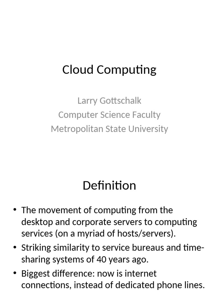 Understanding Cloud Computing Basics | PDF | Cloud Computing | Software ...
