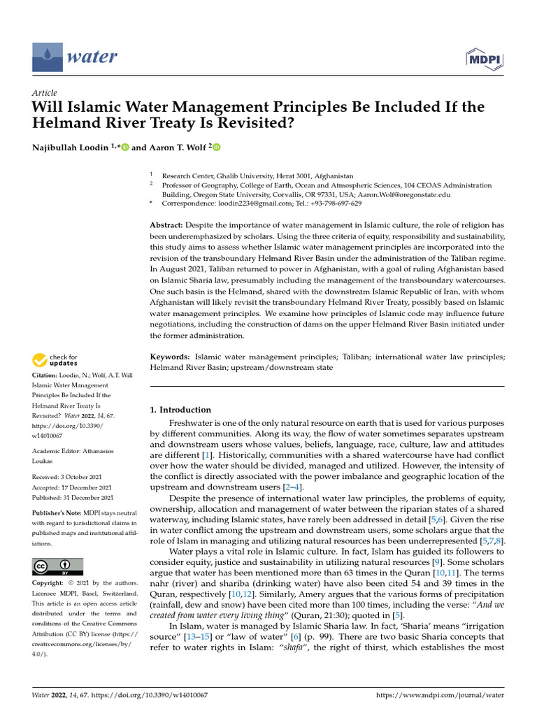 Will_Islamic_Water_Management_Principles | PDF | Sharia | Environmental ...