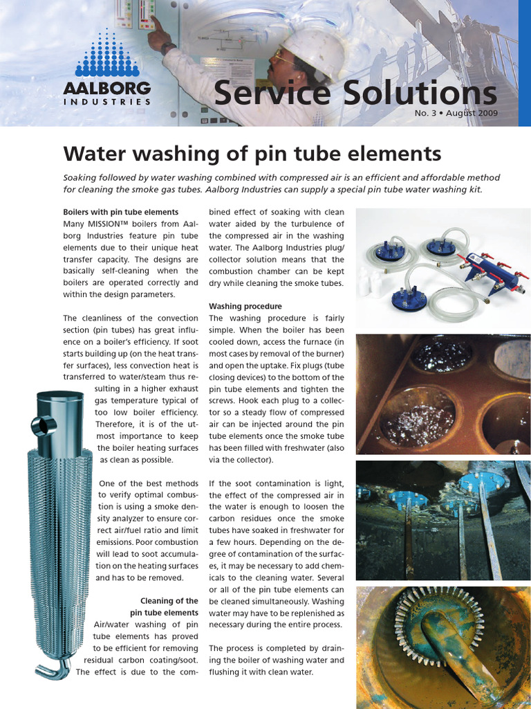 Service Sol No 3 - Water Washing of Pin Tube Elements - 10AUG09 | PDF ...