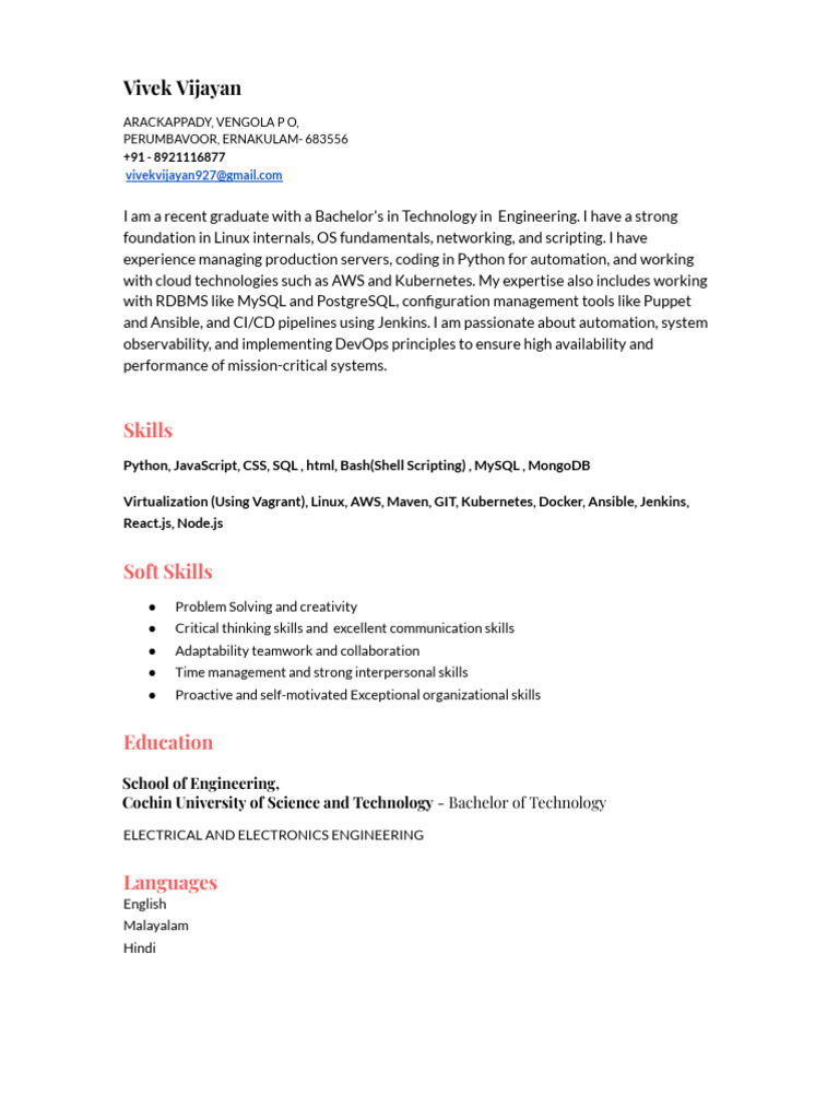 Resume Genpact | PDF